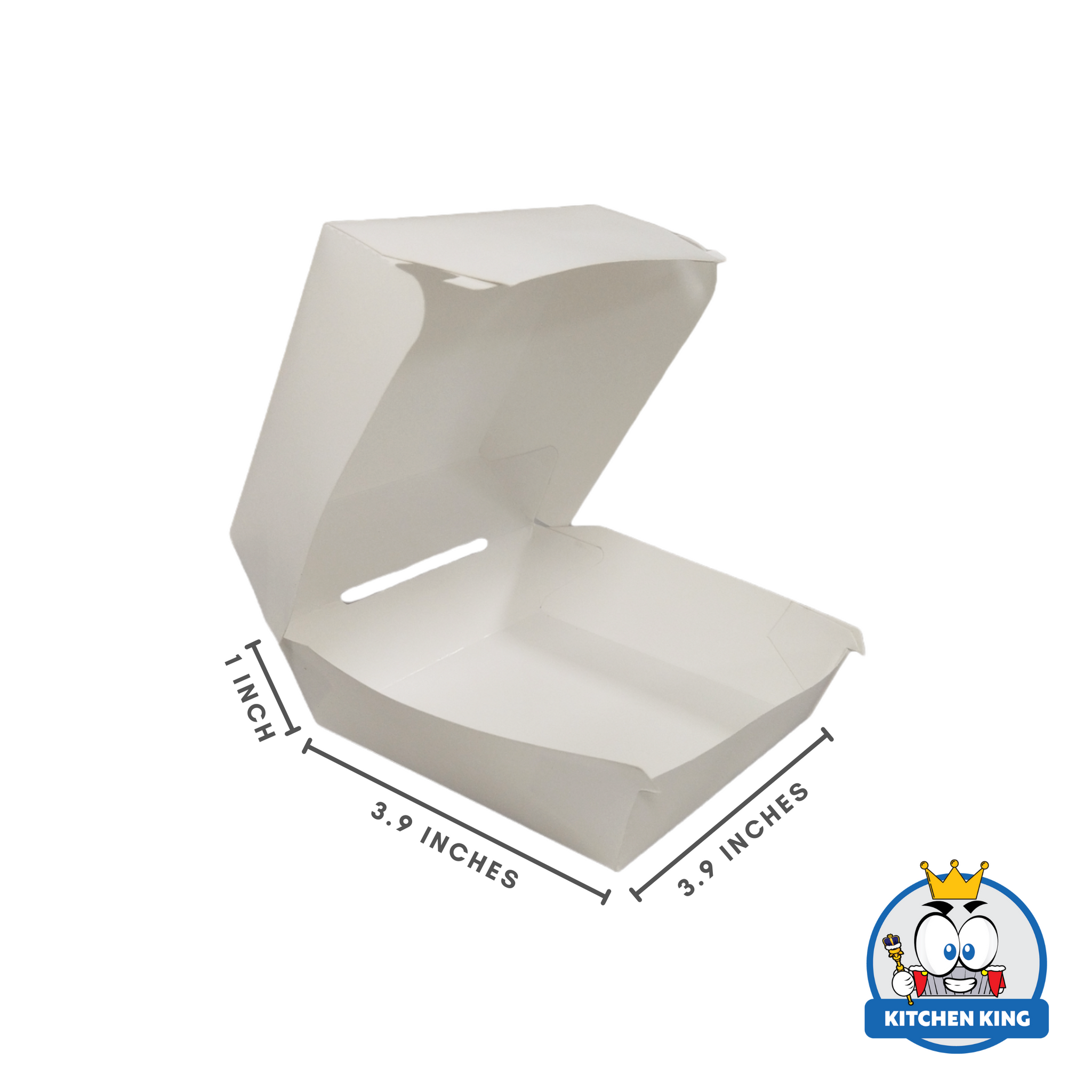 Paper Clamshell Hamburger Box Meal Box 350cc (50pcs) – Kitchen King