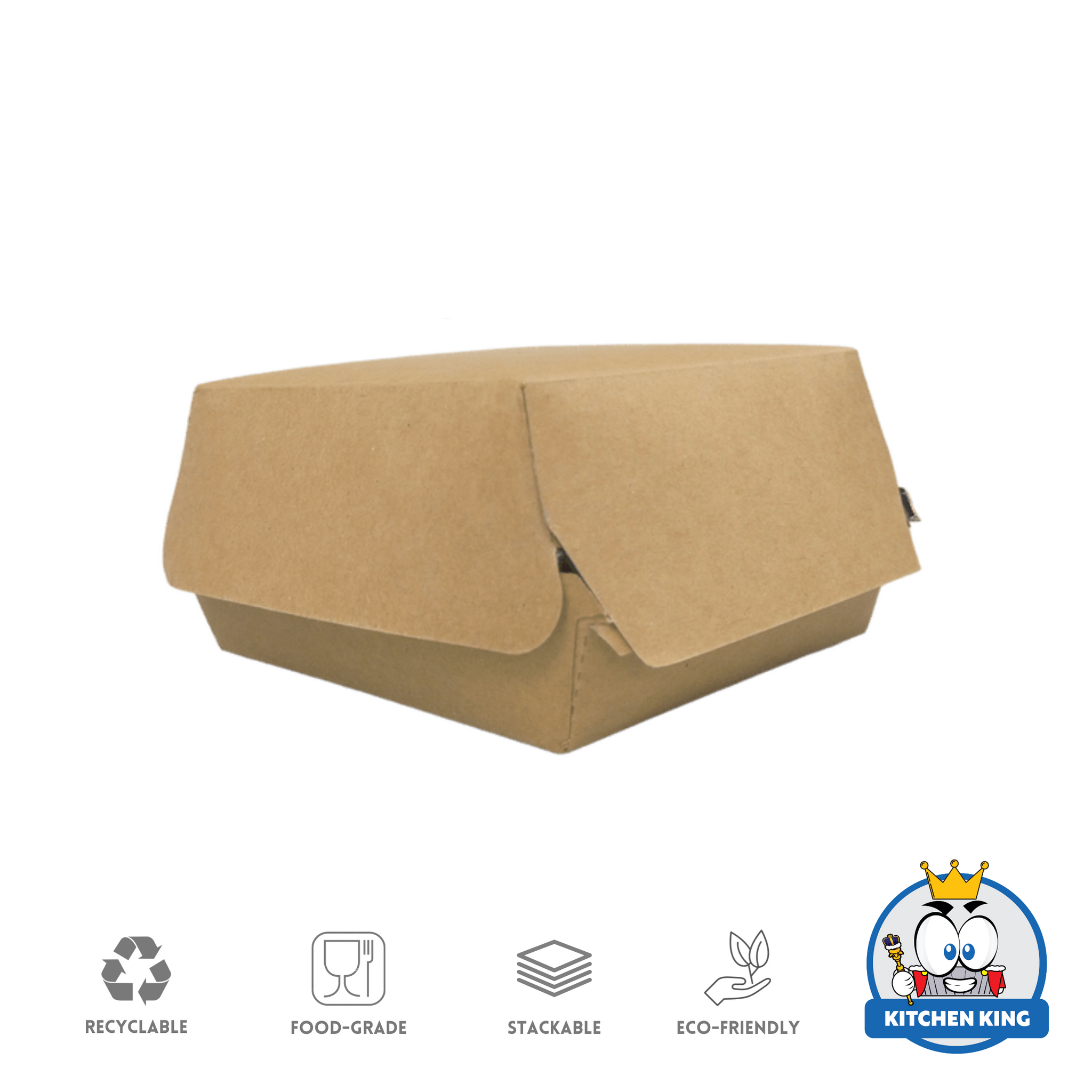 Paper Clamshell Hamburger Box Meal Box 350cc (50pcs) – Kitchen King