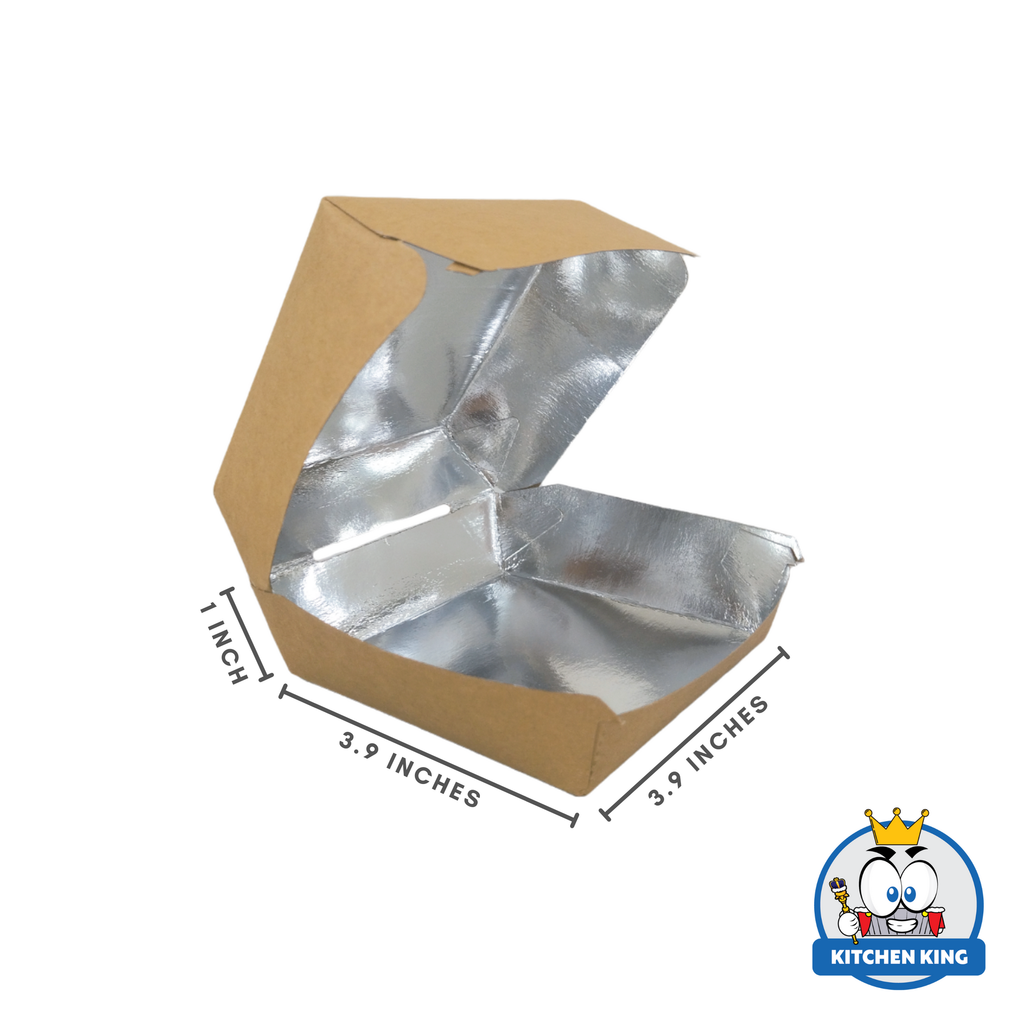 Paper Clamshell Hamburger Box Meal Box 350cc (50pcs) – Kitchen King