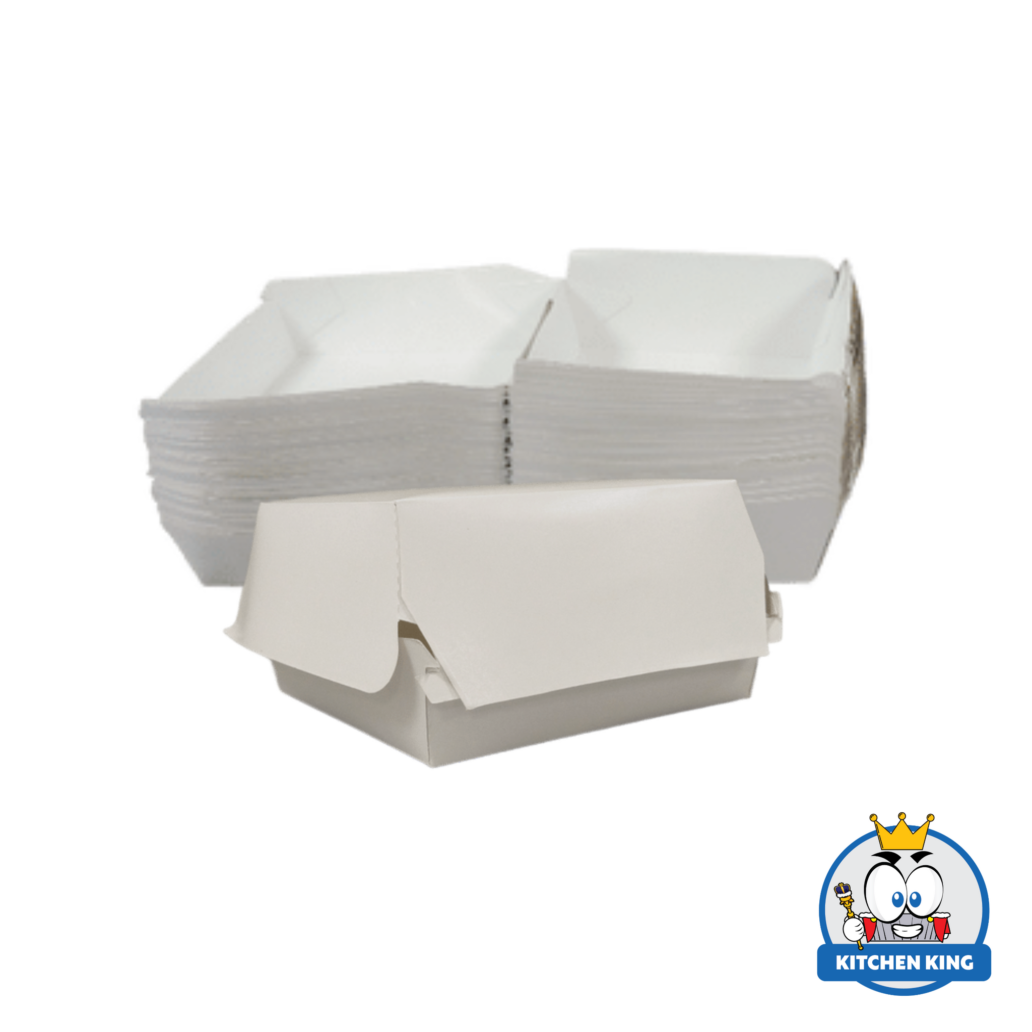 Paper Clamshell Hamburger Box Meal Box 350cc (50pcs) – Kitchen King