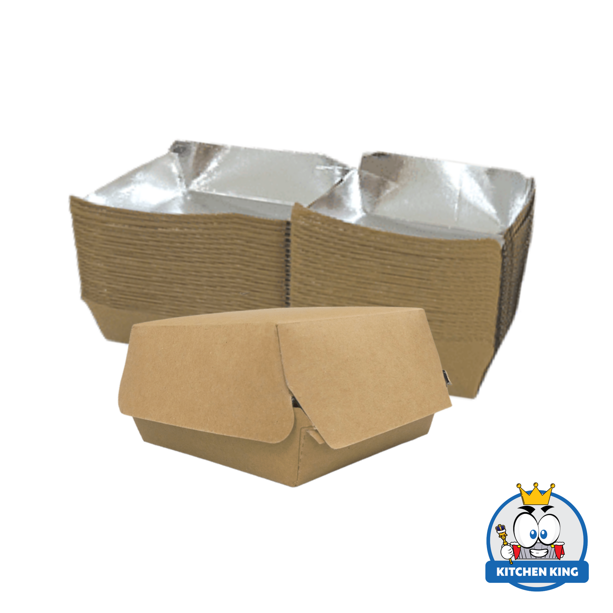 Paper Clamshell Hamburger Box Meal Box 350cc (50pcs) – Kitchen King