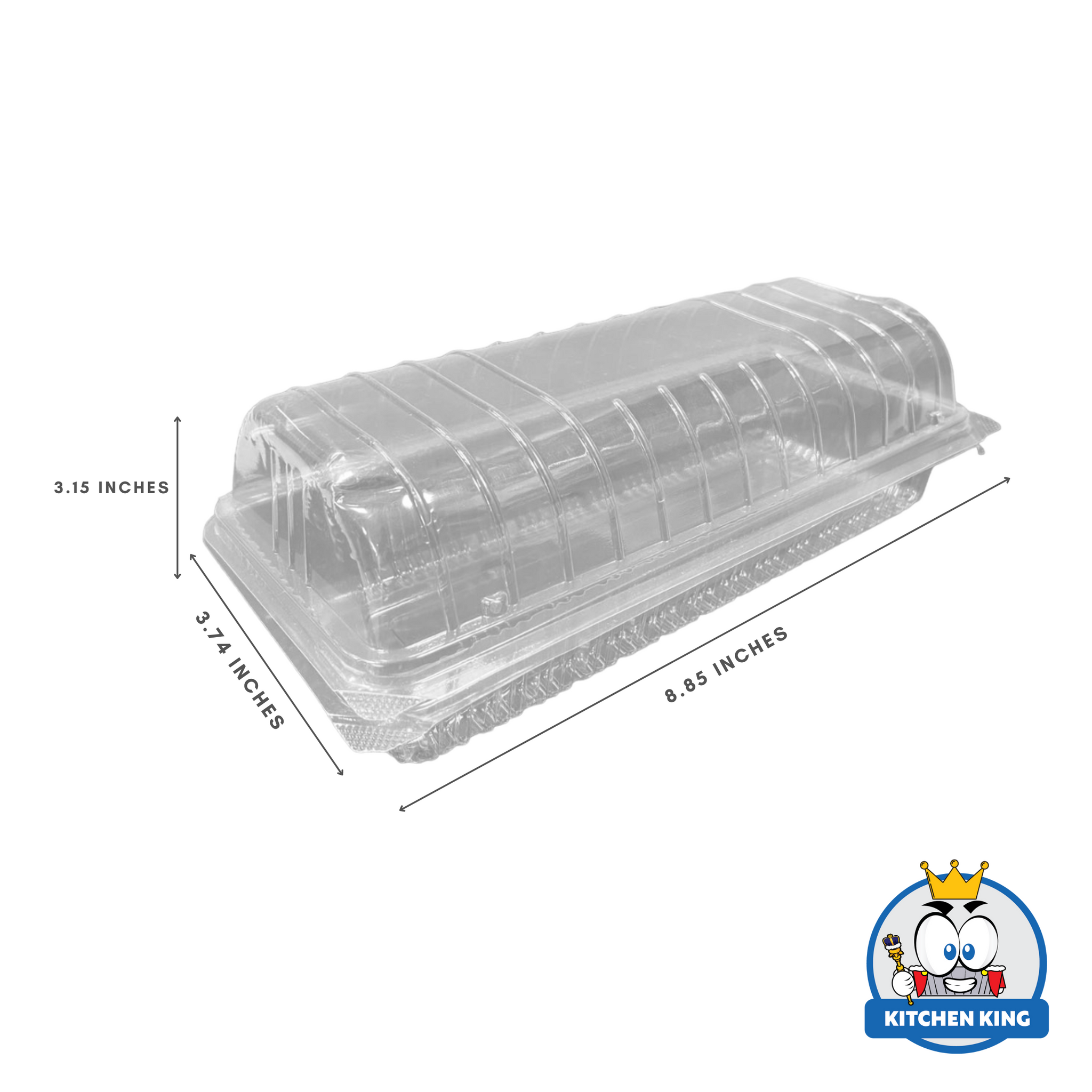 Clamshell OPS Container - Whole Bread Loaf Roll - H45L – Kitchen King