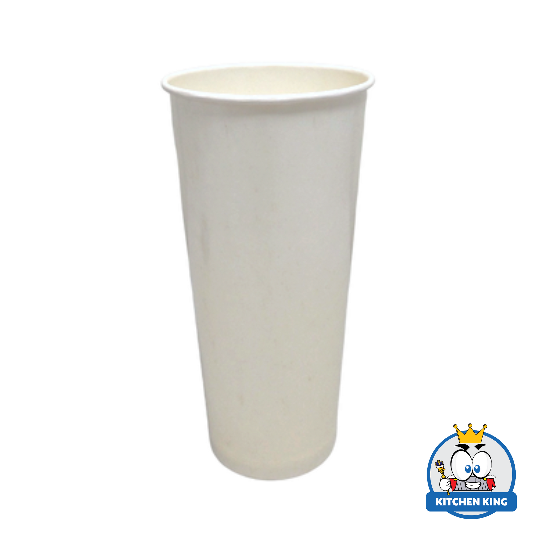 Disposable Paper Cups Plain White No Lid 6 5oz 8oz 10oz 12oz 16oz 22o